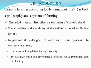 Organic farming with special reference to vermiculture | PPTX
