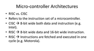 Micro-controller course lec 01 | PPT