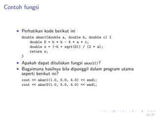 Perkenalan Pemrograman C++ | PPT