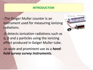 GM Counter and application in soil studies | PPTX