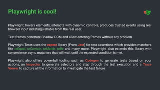 Playwright Begginers Presentation | PDF