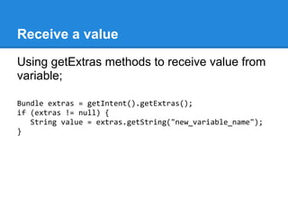 Android App Development 02 : Activity & Layout | PPT