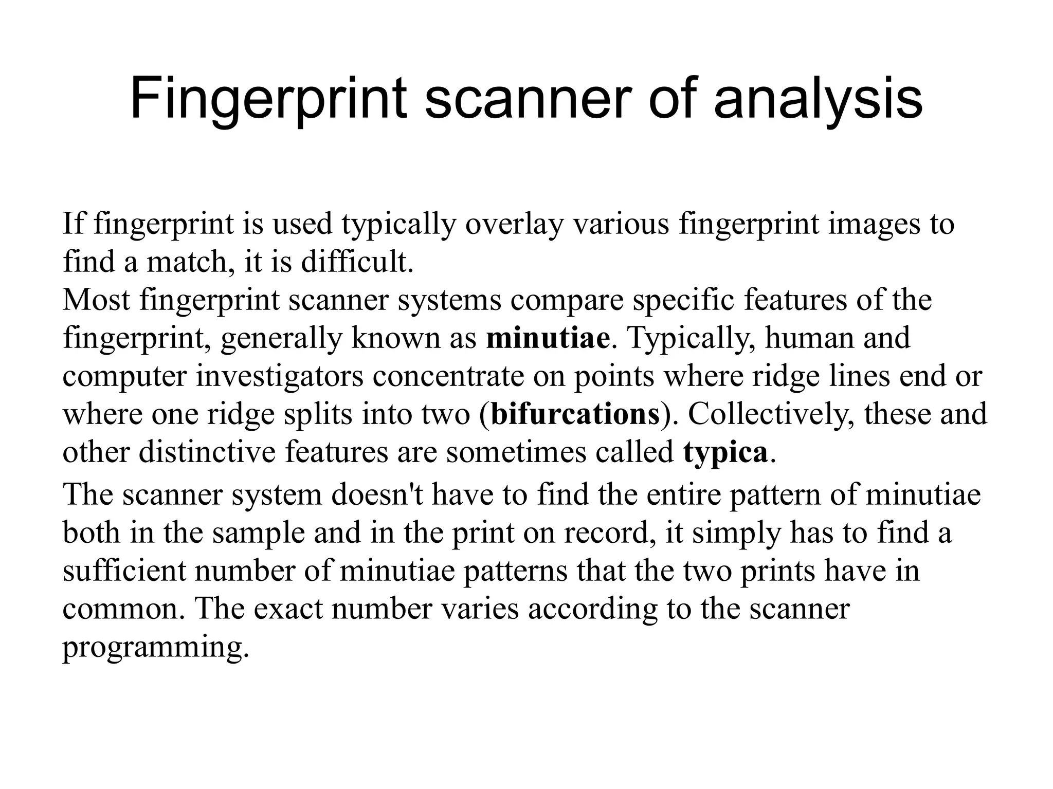 How Fingerprint Scanner Work | PDF