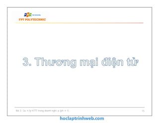 Hệ thống thông tin quản lý - Bài 3 Quản lý HTTT trong doanh nghiệp (phần 1) | PDF