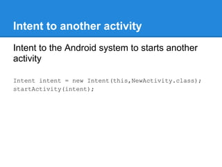 Android App Development 07 : Intent & Share | PDF