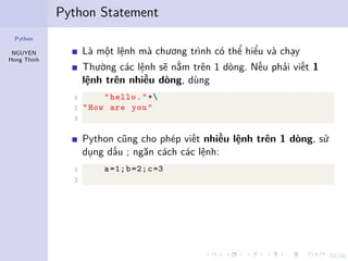 introdution to Python | PDF