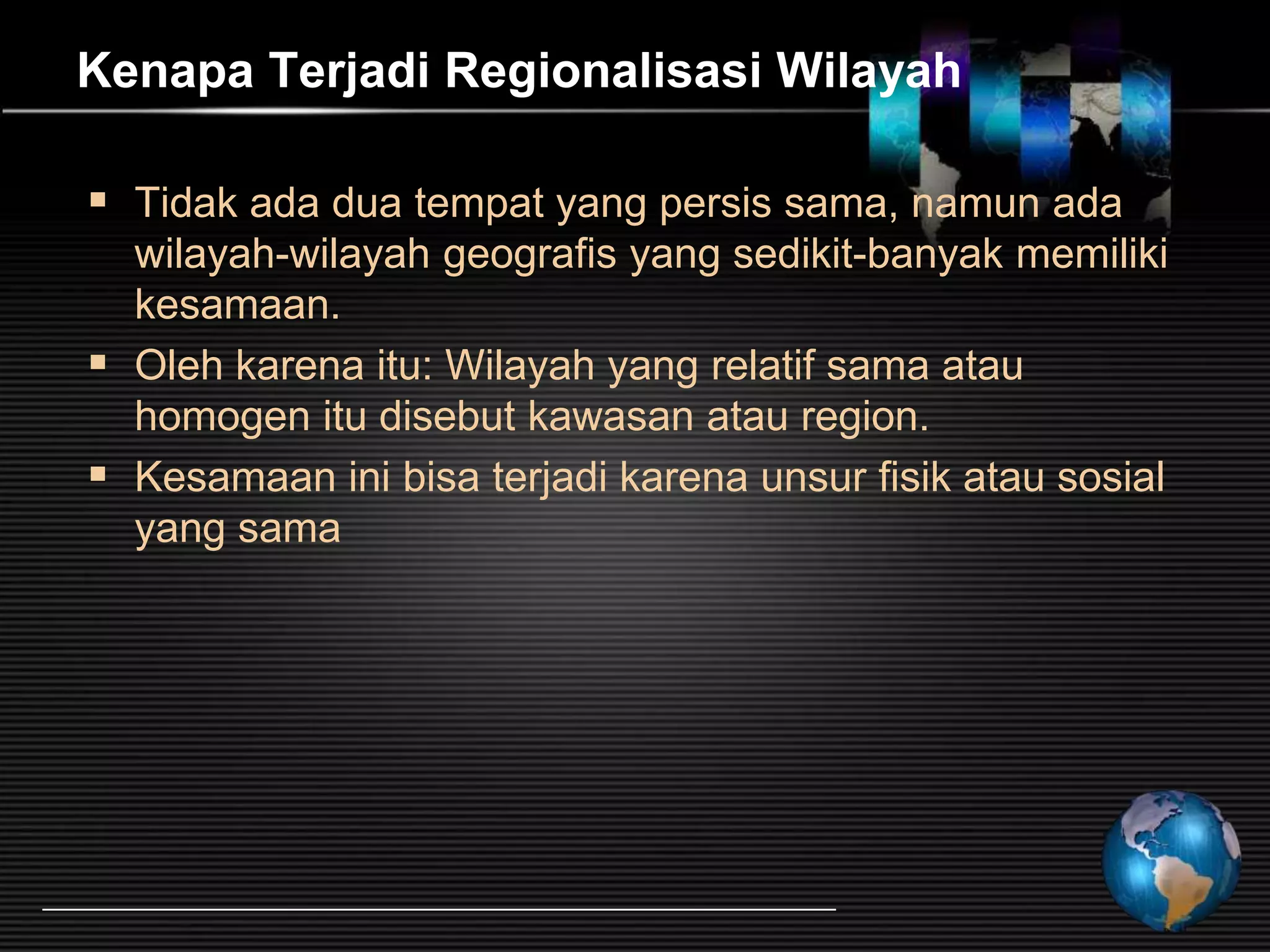 Geografi Regional Indonesia | PPTX
