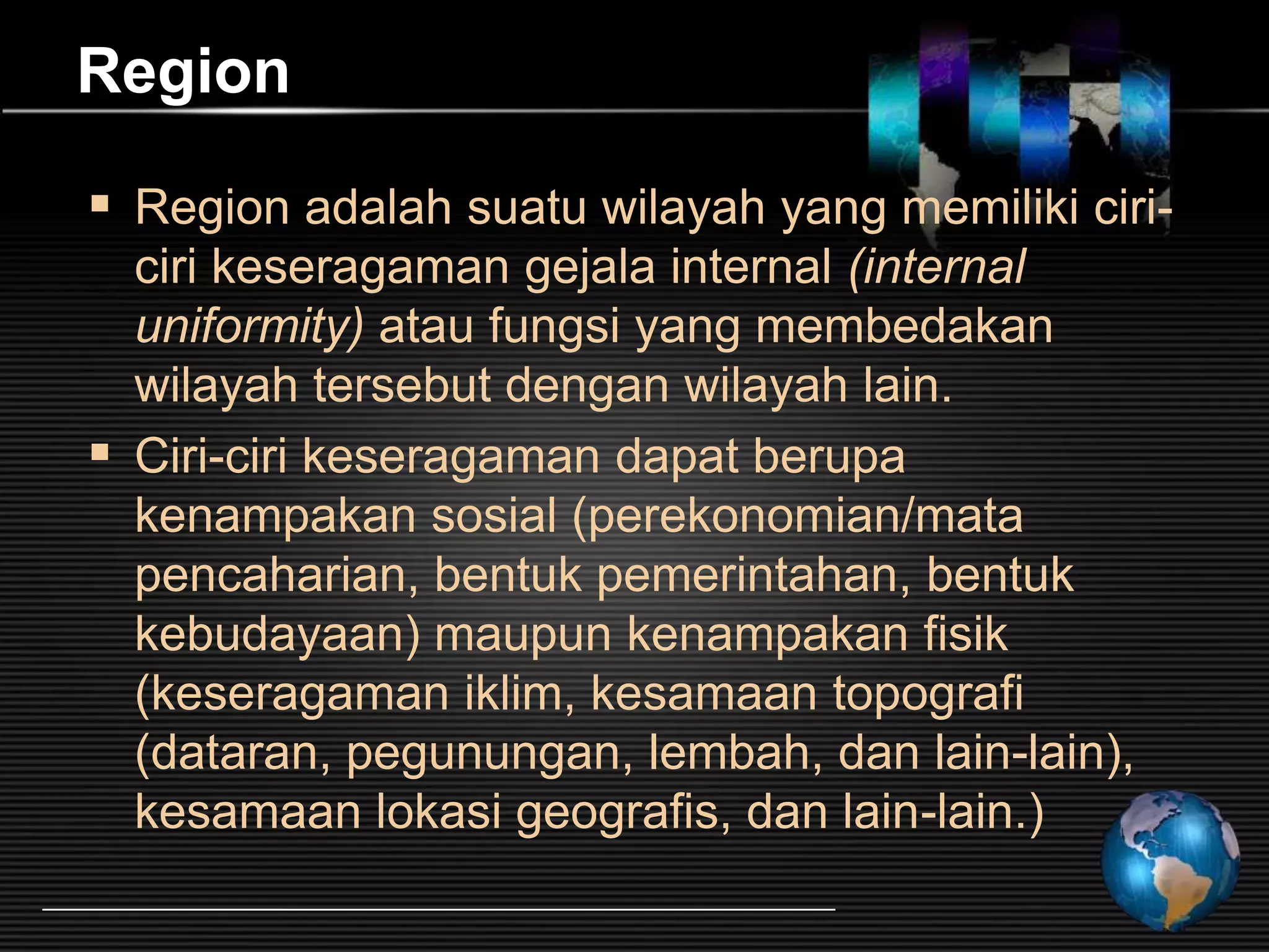 Geografi Regional Indonesia | PPTX