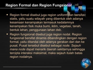 Geografi Regional Indonesia | PPTX
