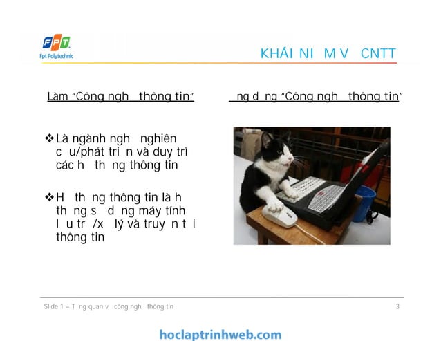 Bài 1 TỔNG QUAN VỀ CÔNG NGHỆ THÔNG TIN | PDF