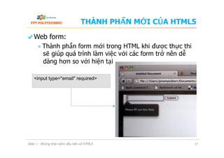 Slide1 - Co ban HTML5 | PPT