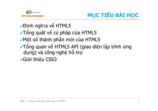 Slide1 - Co ban HTML5 | PPT