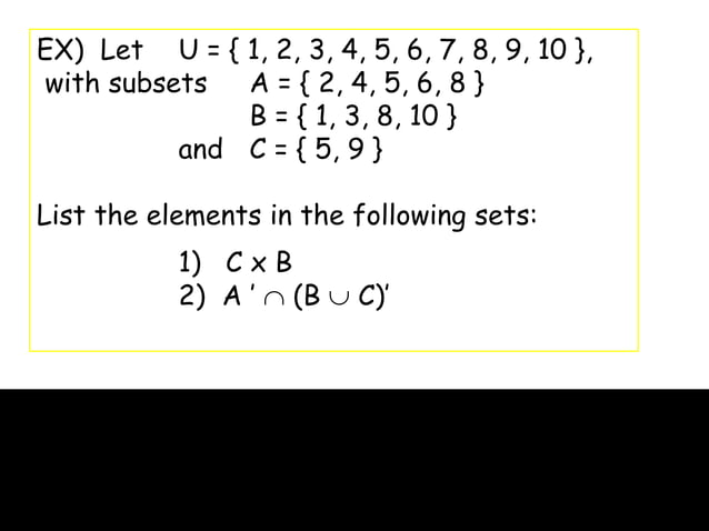 Finite Maths Problems | PPT