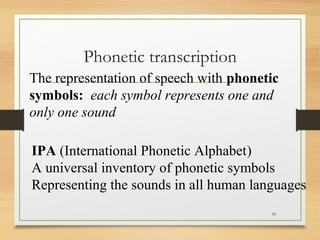 Introduction to Phonetics & Phonology | PPT