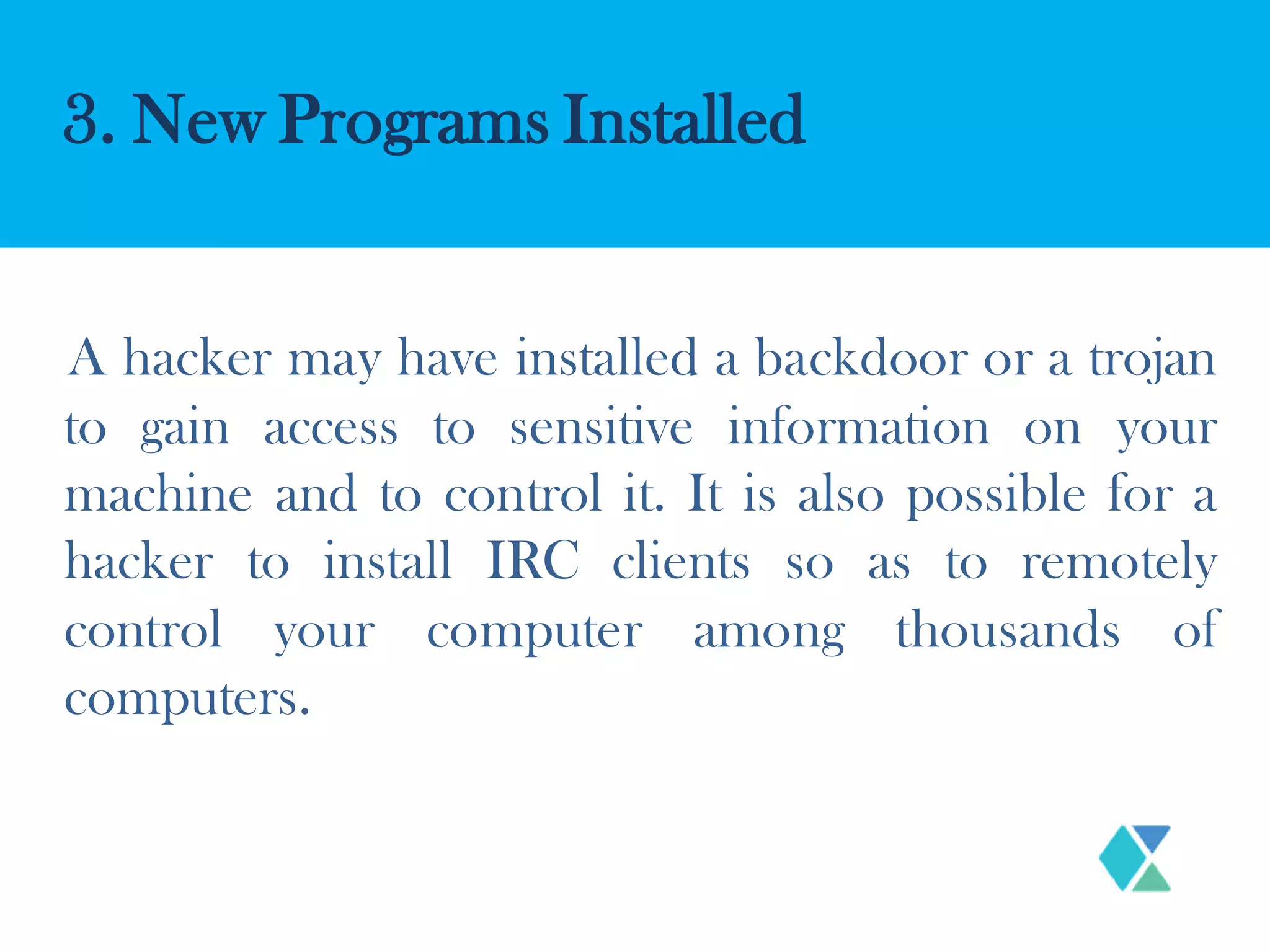 7 Signs that Tell your Computer has been Hacked | PPT