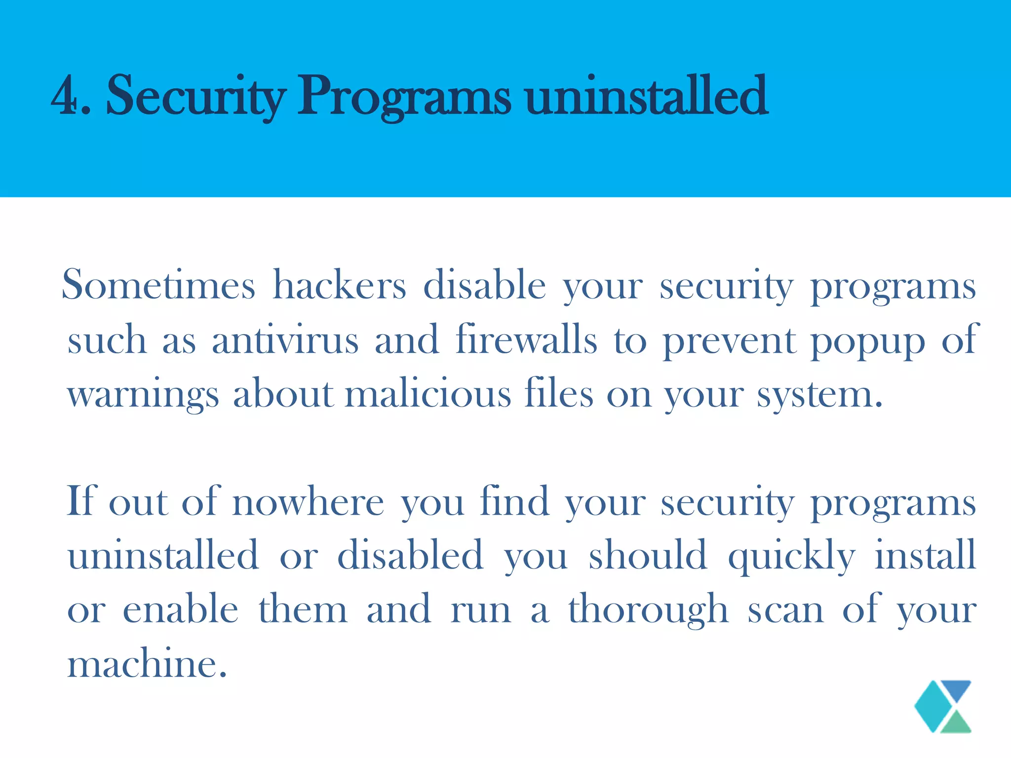 7 Signs that Tell your Computer has been Hacked | PDF