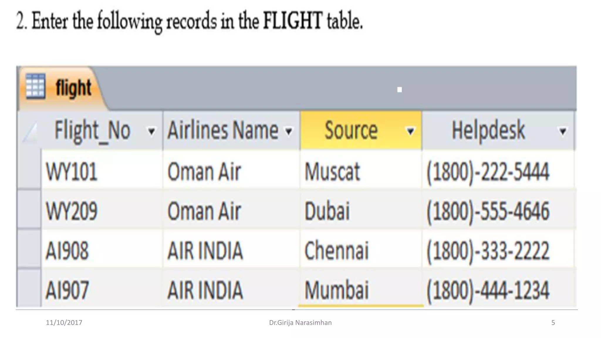 Ms access Lesson 1 - create table | PDF