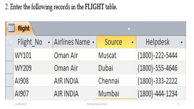Ms access Lesson 1 - create table | PDF
