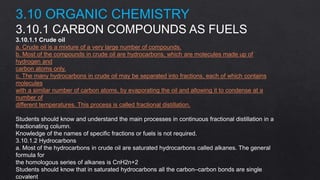AQA Iinternational GCSE Chapter 12 :Carbon compounds as fuels(VERSION 1 ...