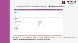 How to Setup Warehouse and Location in Odoo Inventory Module? | PPT