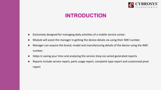 Odoo 12 - Mobile Service Management Pro | PPT