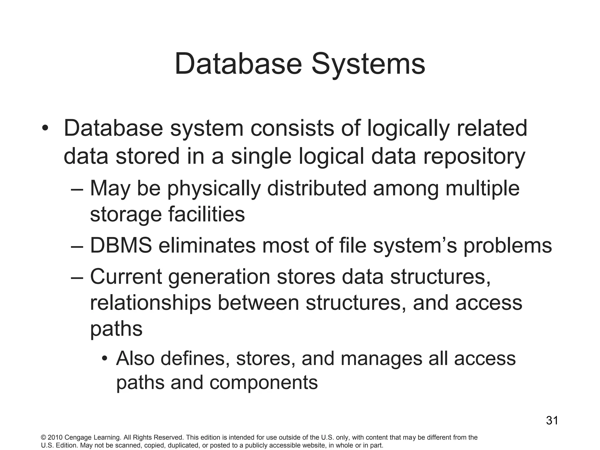 Database Systems Slide 1ppt Databases Computer Software And Applications
