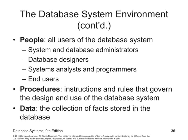 Database Systems (SLIDE 1).ppt | Databases | Computer Software and ...