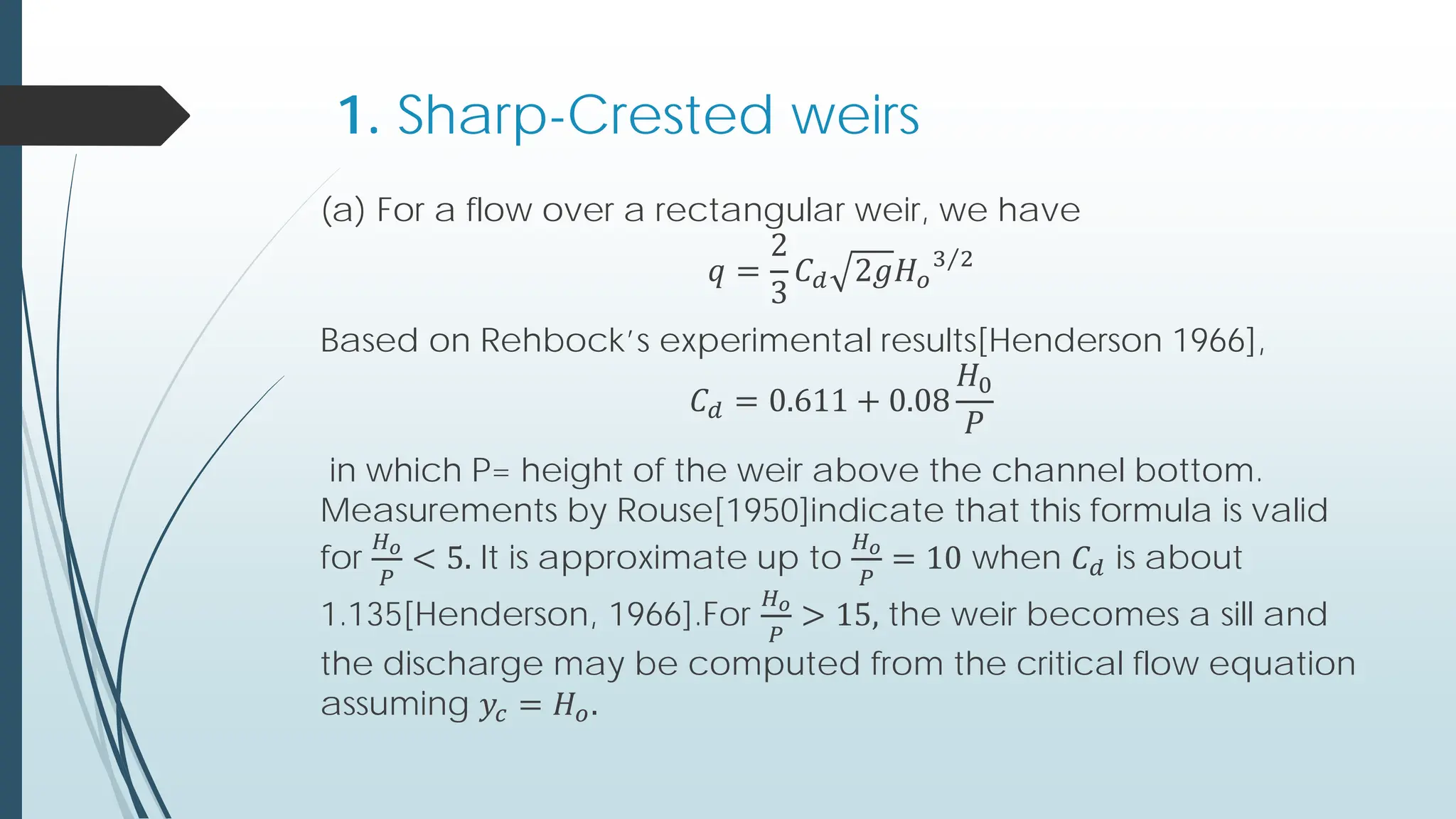 Slide 1 hydraulic structures for civil engineering | PDF
