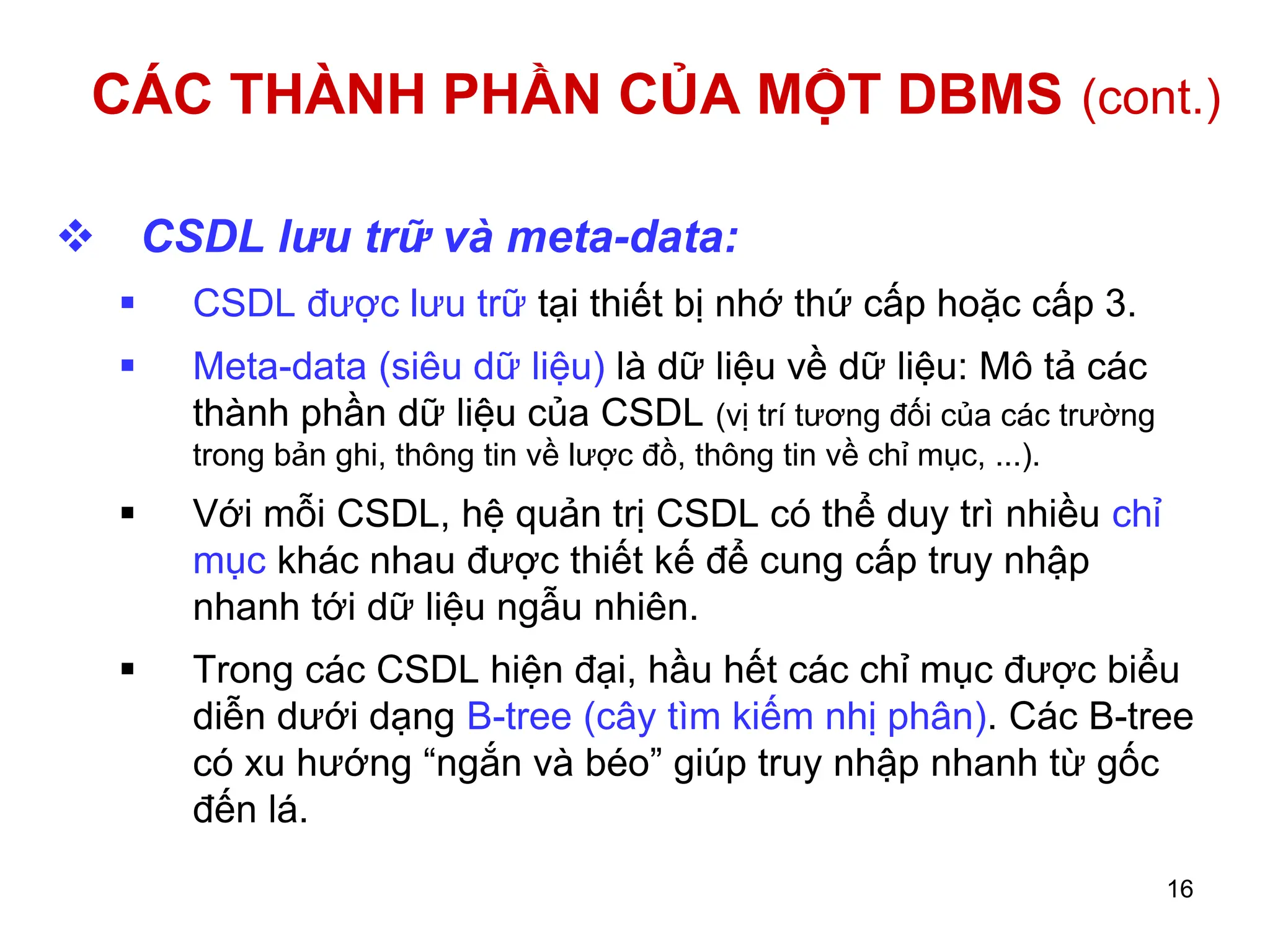 Khái niệm cơ bản về cơ sở dữ liệu trong công nghệ thông tin | PDF