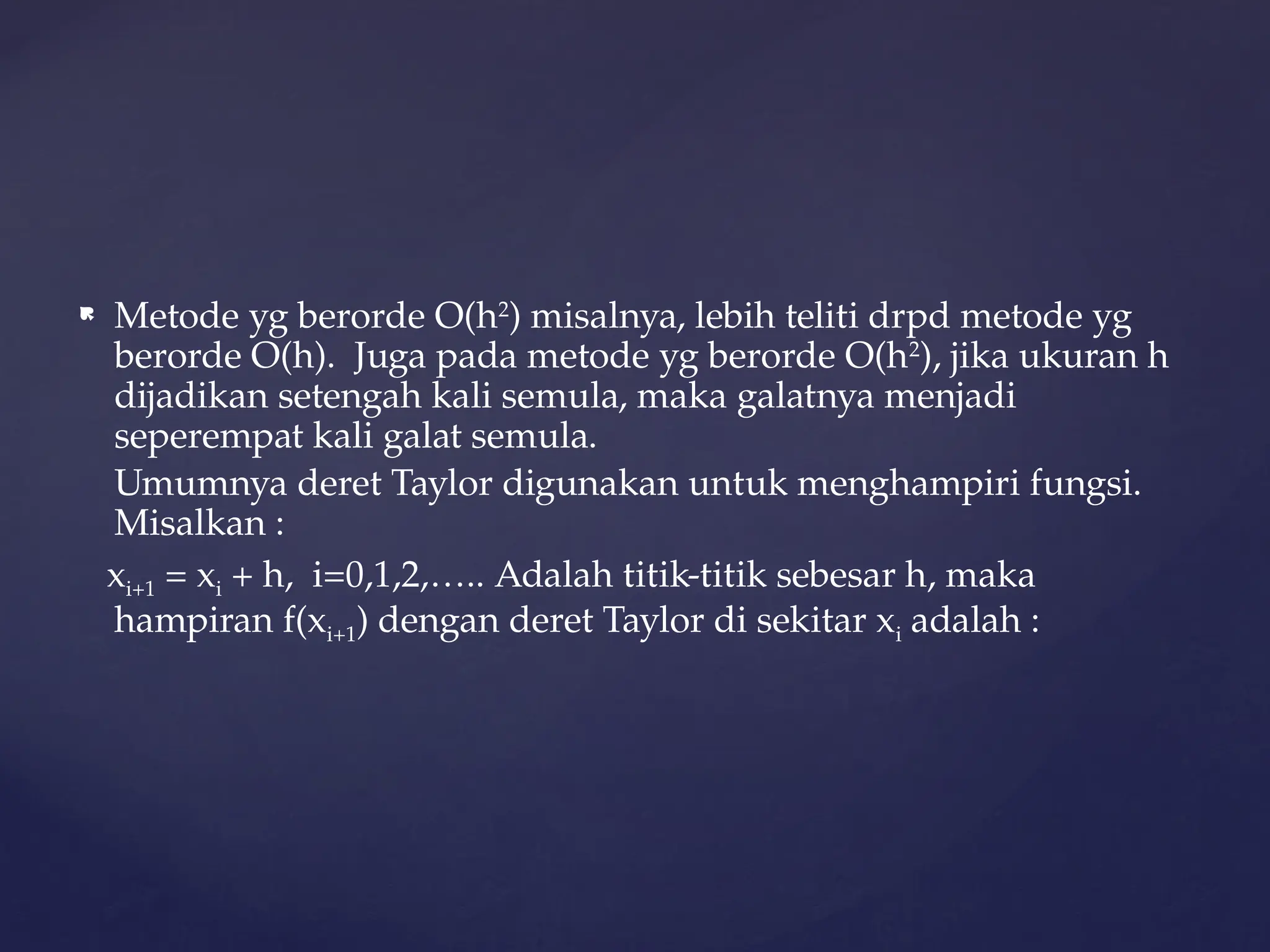 SLIDE 1 - Deret Taylor Pada Metode Numerik.pptx