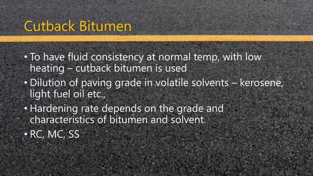 Bituminous Materials | PPTX | Chemistry | Science