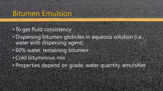 Bituminous Materials | PPTX