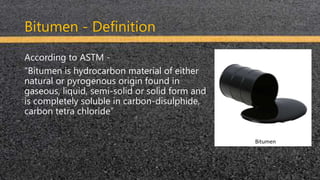Bituminous Materials | PPTX