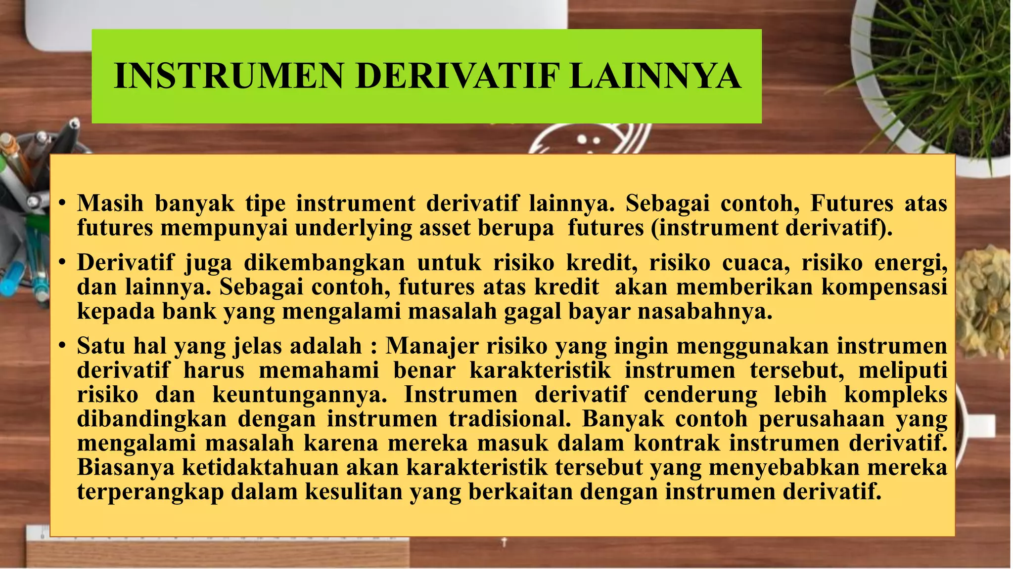 Instrumen Derivatif | PDF