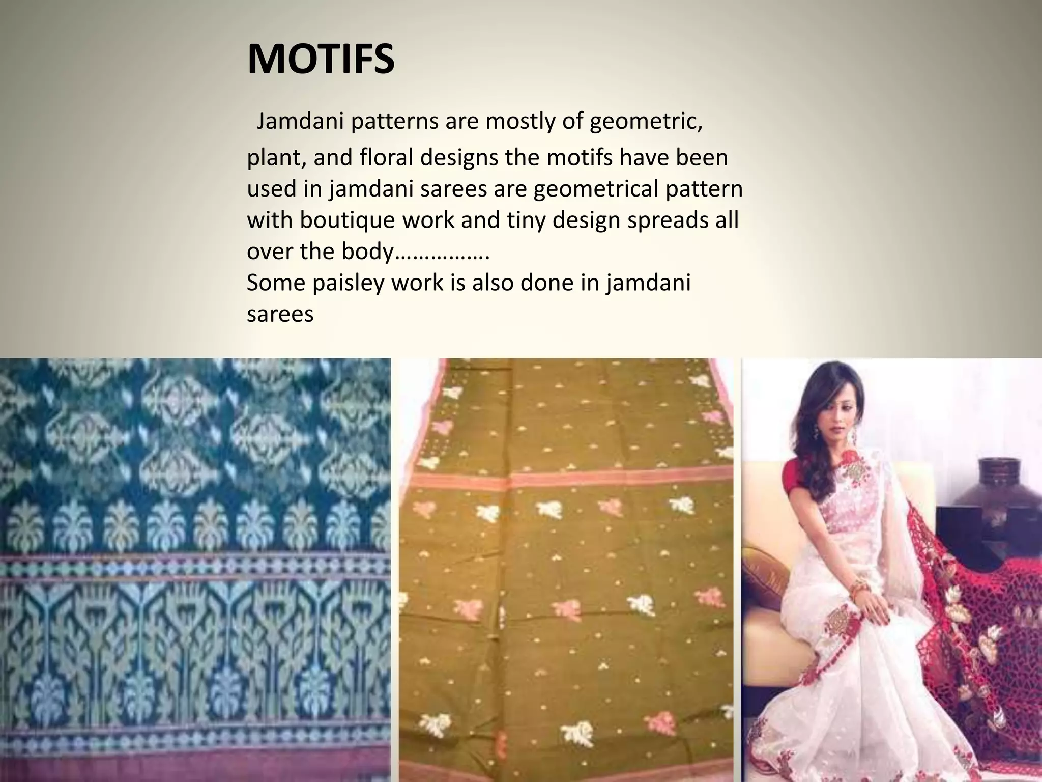 JAMDANI WORK OF WEST BENGAL | PPTX