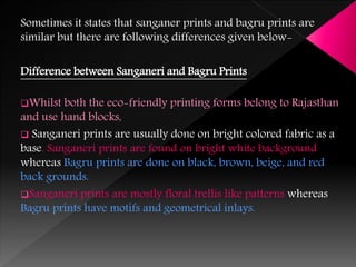 SANGANERI PRINTS OF RAJASTHAN… | PPTX