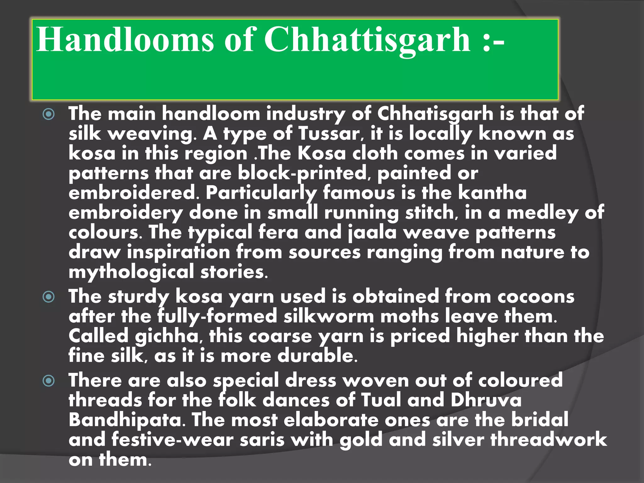 Costumes of Chhattisgarh | PPTX
