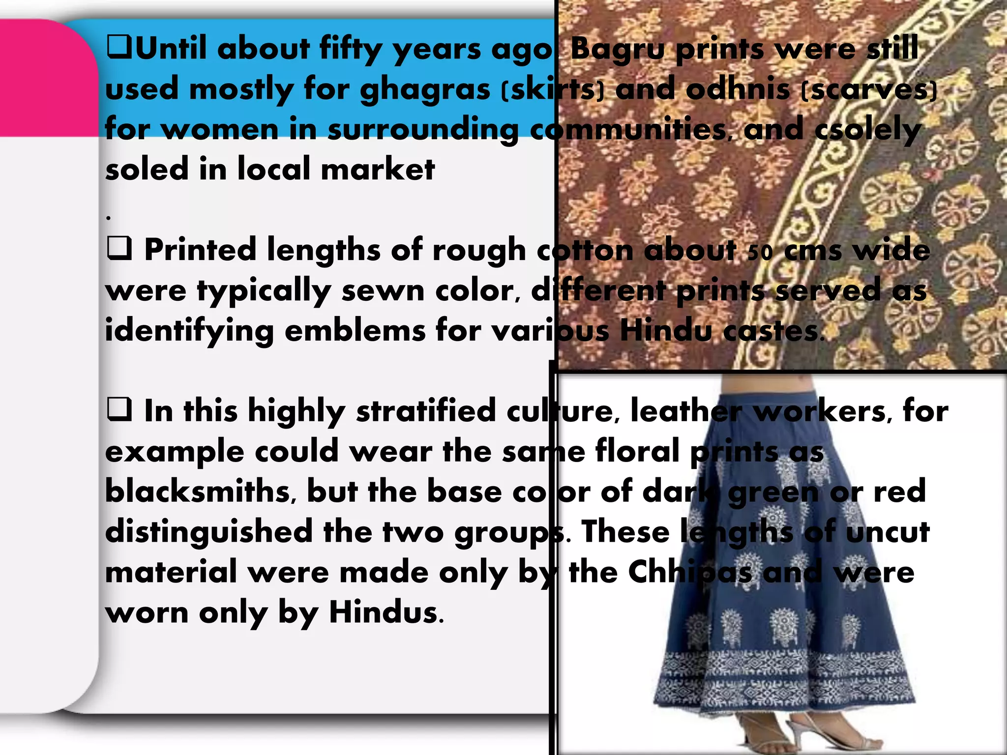 PRESENTATION ON BAGRU PRINT OF RAJASTHAN | PPTX