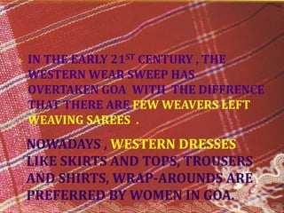 COSTUMES OF GOA | PPTX