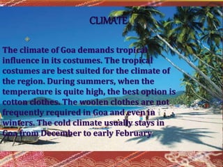 COSTUMES OF GOA | PPTX