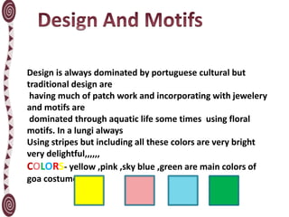 COSTUMES OF GOA | PPTX