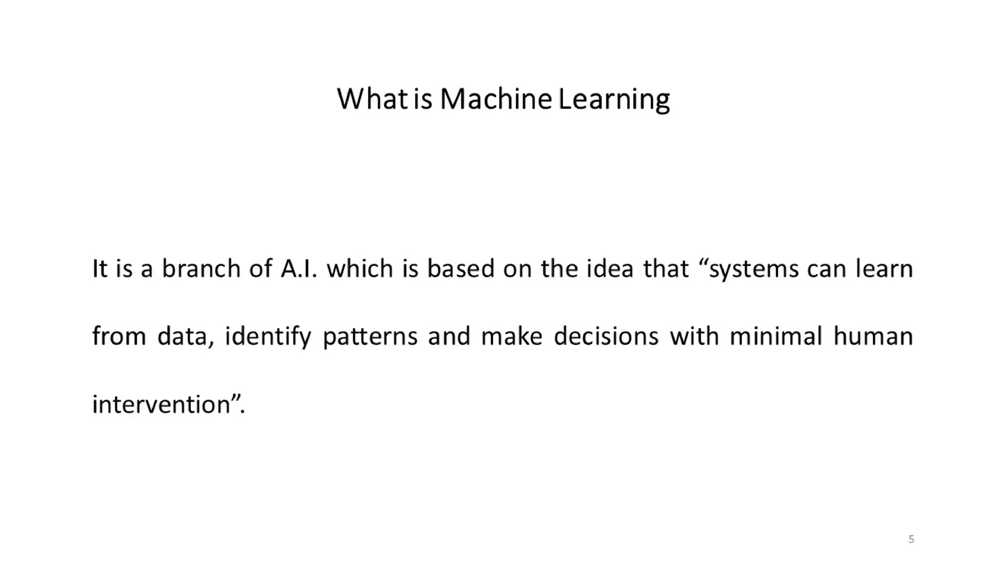 CVR MLAME FDP - Day-1 FN Session: Introduction to Machine Learning | PDF