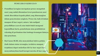 Penelusuran Aset Dan Pemulihan Kerugian | PDF