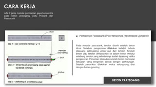 Struktur beton prategang - Bahan Konstruksi | PPT