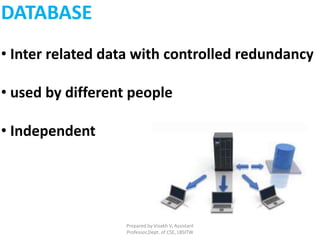Slide 1 introduction to dbms | PPT