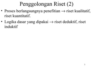Slide1 jenis riset | PPT