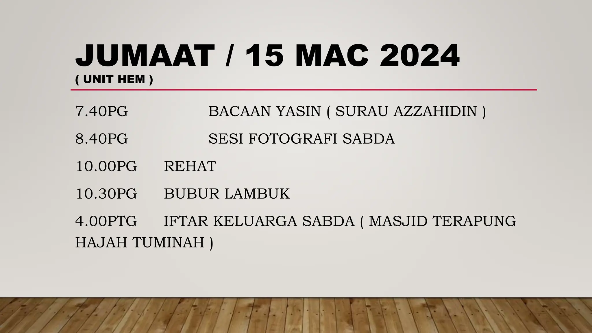 Slide 1st Week Minggu Pertama Persekolah | PPTX