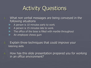 Non Verbal Communication | PPT