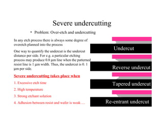 Wet and Dry Etching | PPT