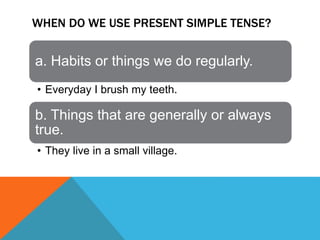 present simple tense | PPT